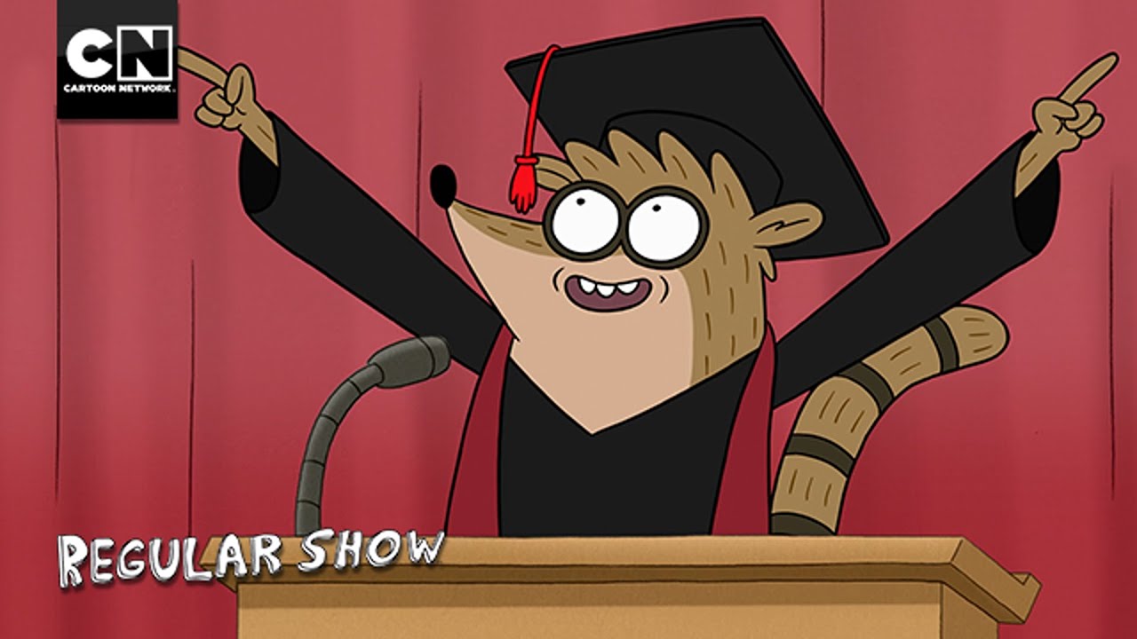 天兵公園-瑞比畢業演講 (Graduation Speech | Regular Show | Cartoon Network ...